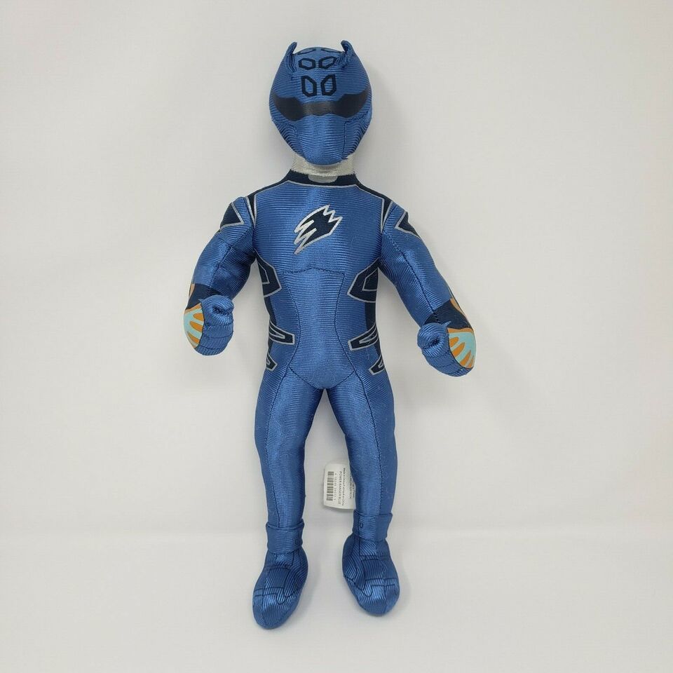 15" DISNEY STORE BLUE POWER RANGERS STUFFED ANIMAL PLUSH TOY DOLL ...