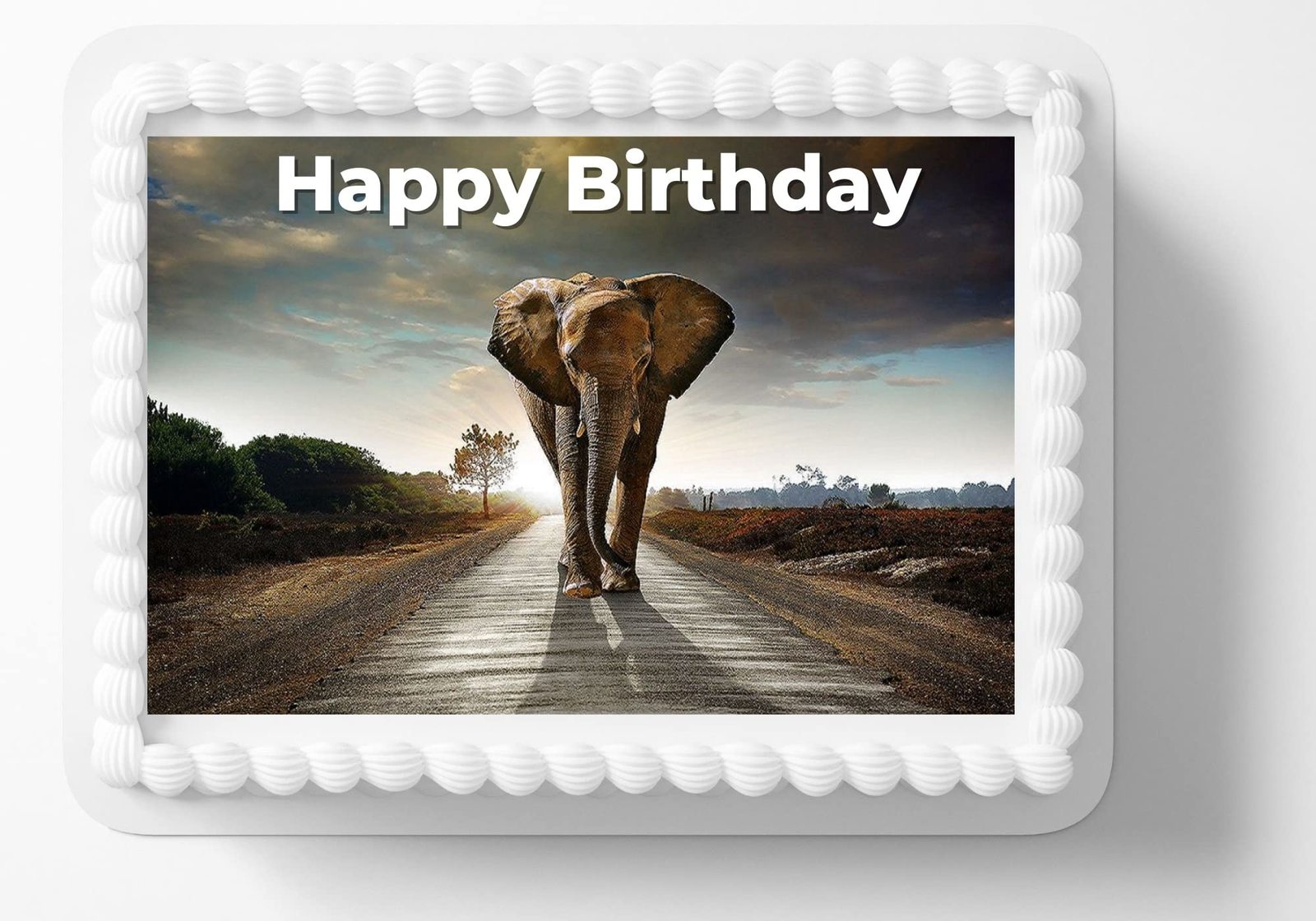 Majestic ElephantEdible Image Edible Cake Topper Frosting Sheet Icing ...