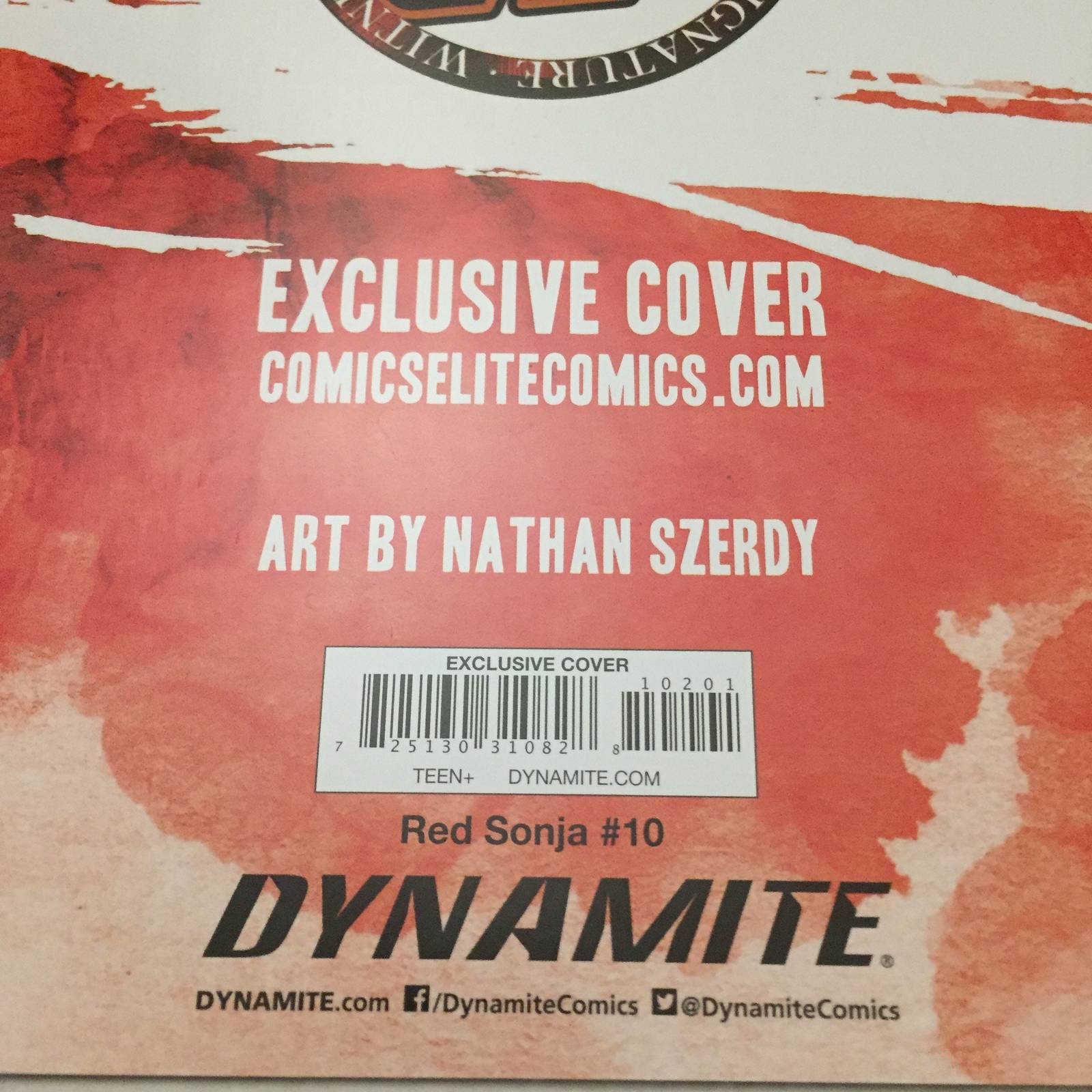 2022 Dynamite Comics Red Sonja #10 C2E2 Virgin Variant Cover by Nathan ...