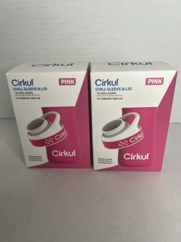 Set Of 2 Cirkul Chill Sleeve & Comfort-Grip Lid for 22oz Bottle- Pink ... Set Of 2 Cirkul Chill Sleeve & Comfort-Grip Lid for 22oz Bottle- Pink ...