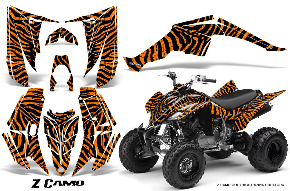 YAMAHA RAPTOR 350 GRAPHICS KIT CREATORX DECALS STICKERS Z CAMO O - ATV ...