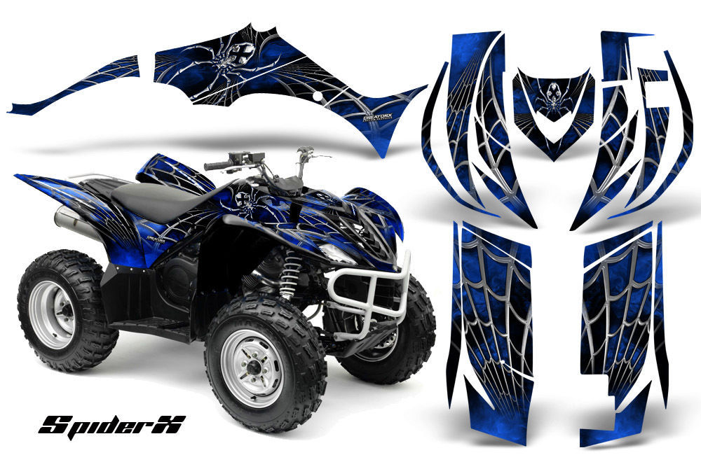 YAMAHA WOLVERINE 2006-2012 GRAPHICS KIT CREATORX SPIDERX SXBL - ATV Parts