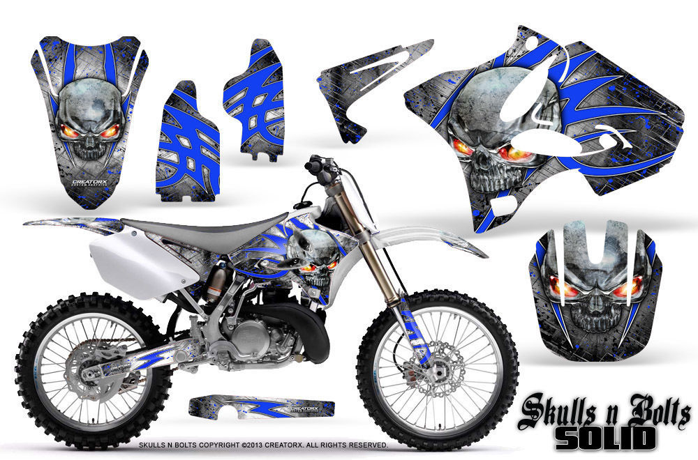 YAMAHA YZ125 YZ250 2 STROKE 2002-2012 GRAPHICS KIT CREATORX DECALS ...