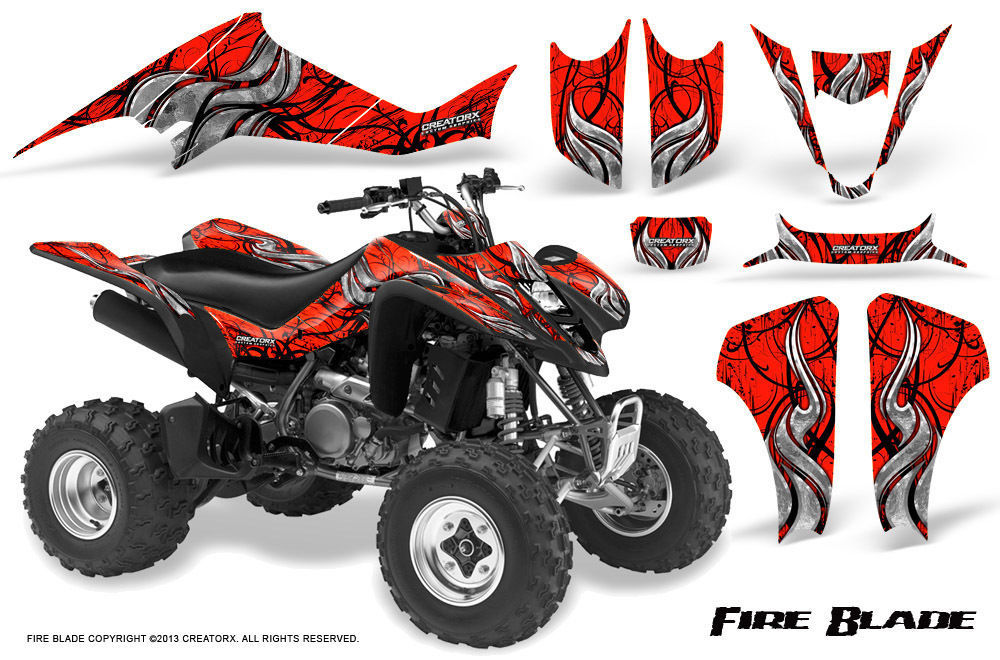 SUZUKI LTZ 400 KAWASAKI KFX 400 03-08GRAPHICS KIT CREATORX DECALS FBBR ...
