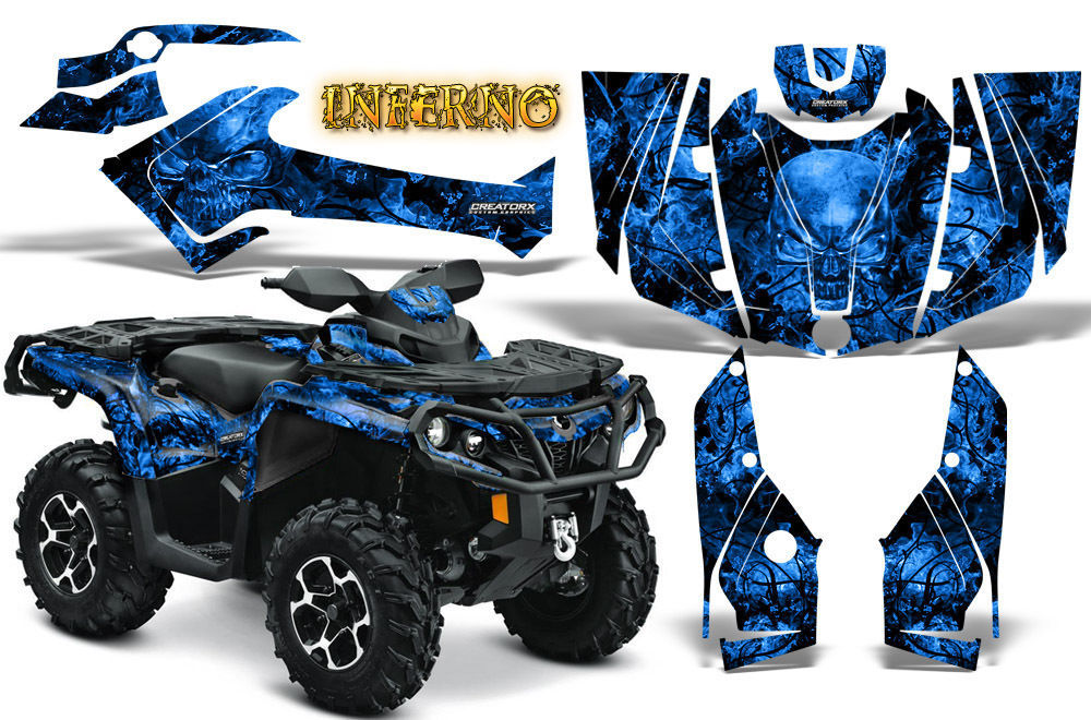 CAN-AM OUTLANDER 800 1000 R XT 12-16 GRAPHICS KIT CREATORX DECALS ...