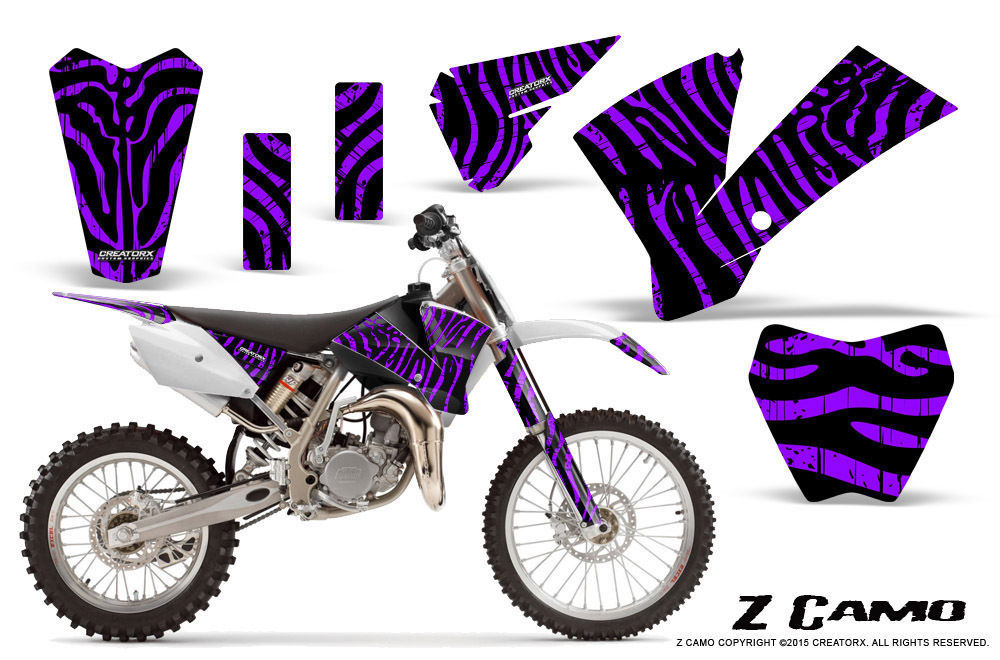 KTM SX85 SX105 2004-2005 GRAPHICS KIT CREATORX DECALS ZCAMO PR ...