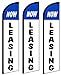 3 Windless, Swooper, Flutter, Feather, Banner Flags NOW LEASING by ...