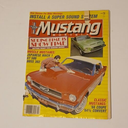 Mustang Monthly Magazine April 1986 Muscle Mustangs Japanese Mach 1 ...