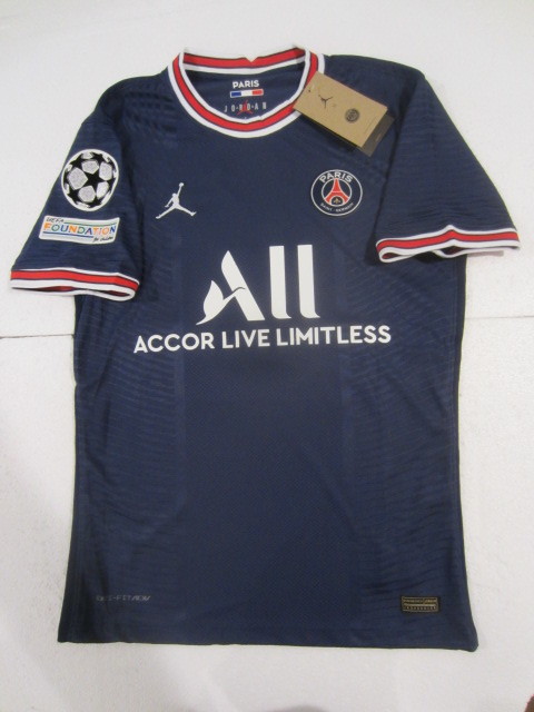 Lionel Messi PSG Paris Saint Germain UCL Match Slim Fit Blue Home ...