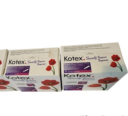 Kotex Security Tampons SUPER PLUS 18 per box lot x 2 - Tampons