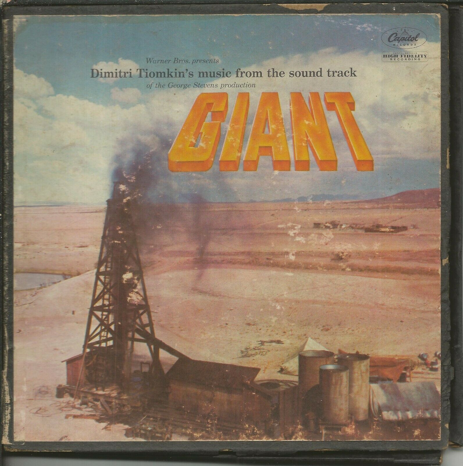 VINTAGE 1956 Giant Soundtrack Vinyl Record Album Dimitri Tiomkin ...