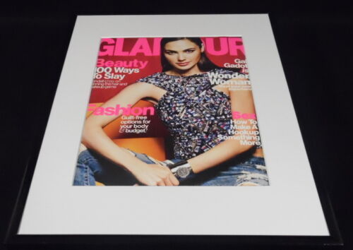 Gal Gadot Framed ORIGINAL 2016 Glamour Magazine Cover Wonder Woman - Color