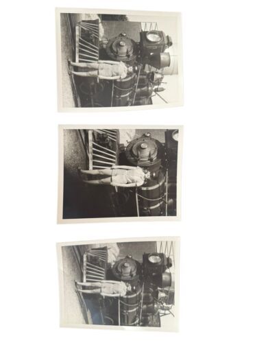 Girl Train Photo Conductor Locomotive Engine 1980s Photograph Lot B&W ...