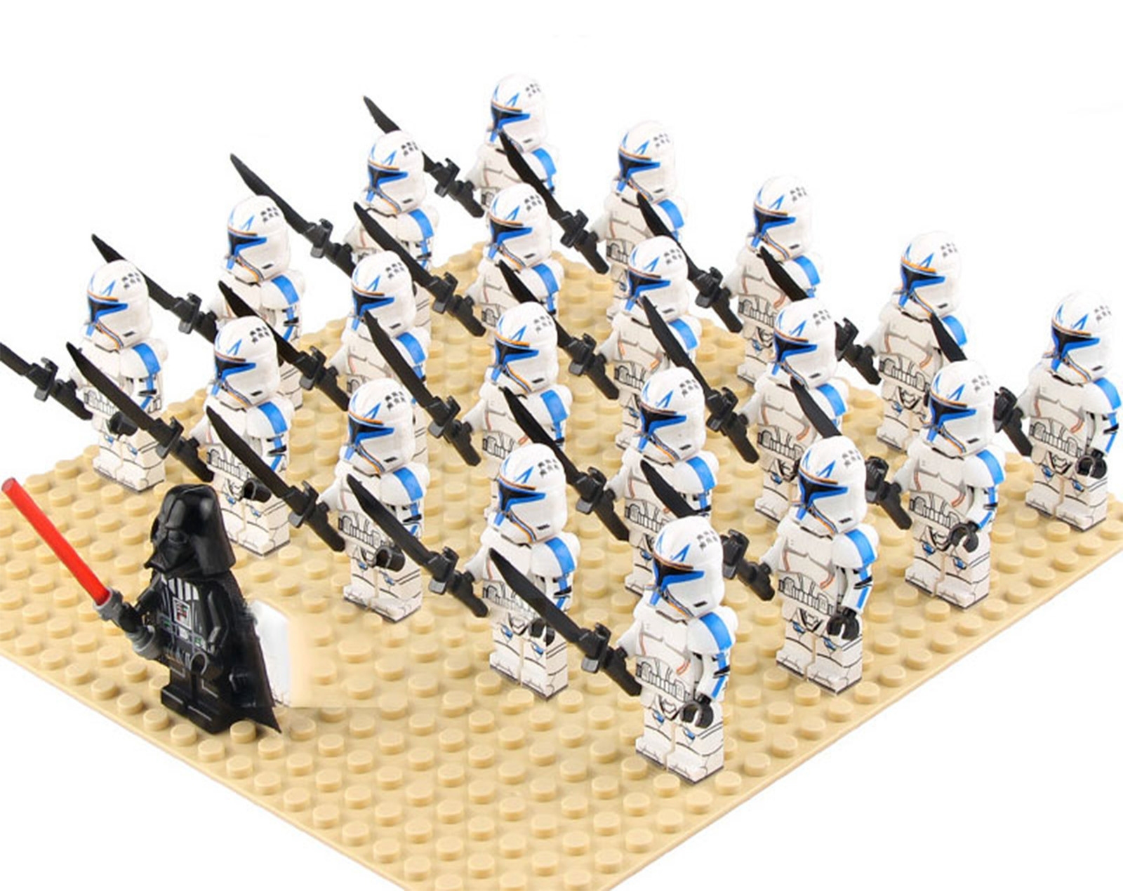 Star Wars 501st Legion Captain Rex Army Set Darth Vader 21 Minifigures ...