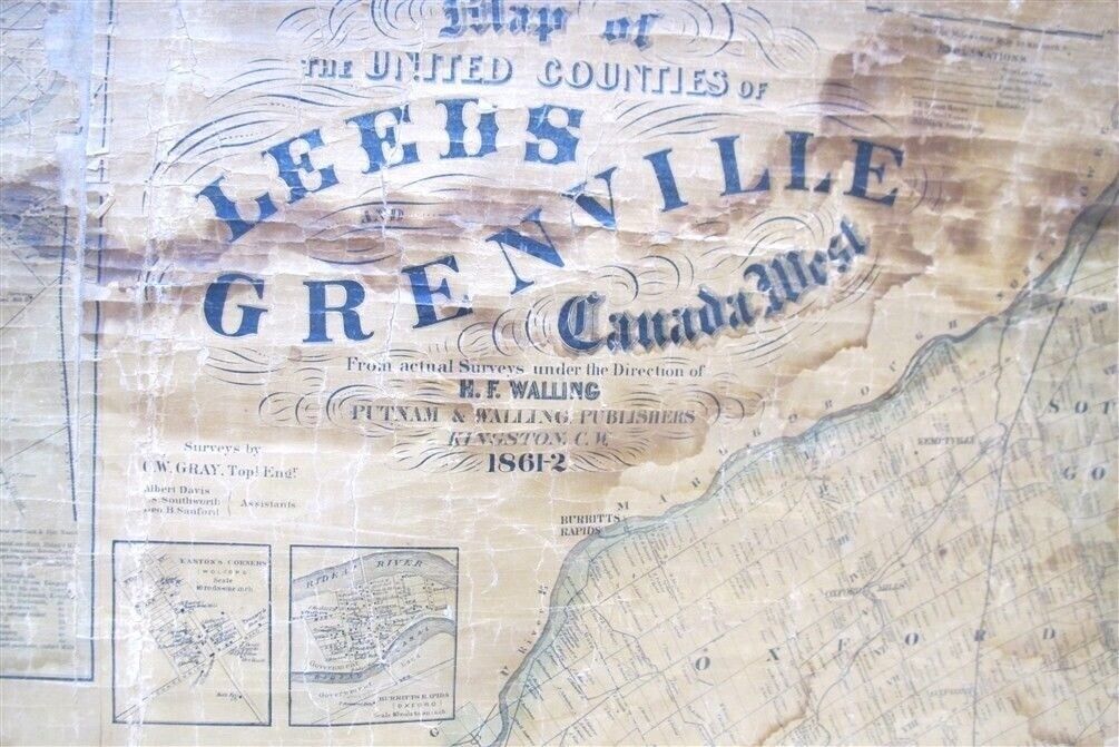 Map United Counties Leeds & Grenville By and similar items