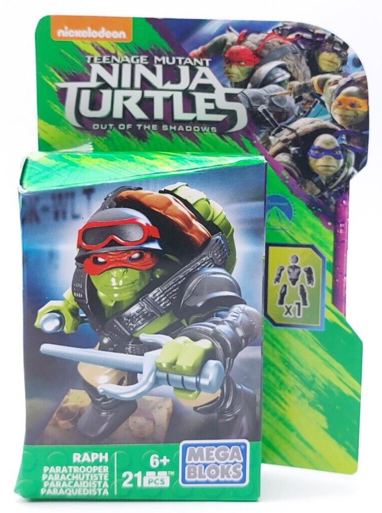 Mega Bloks Construx Tmnt Teenage Mutant Ninja Turtles Raph Paratrooper ...