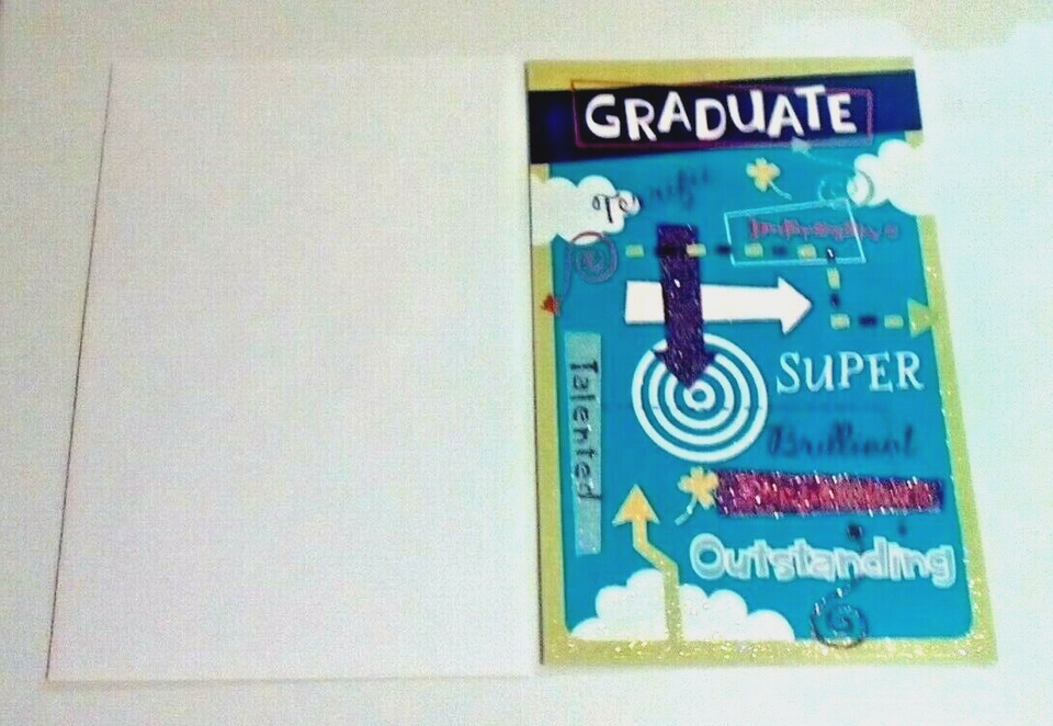 American Greetings Graduation Card Graduate Super Talented Glitter ...