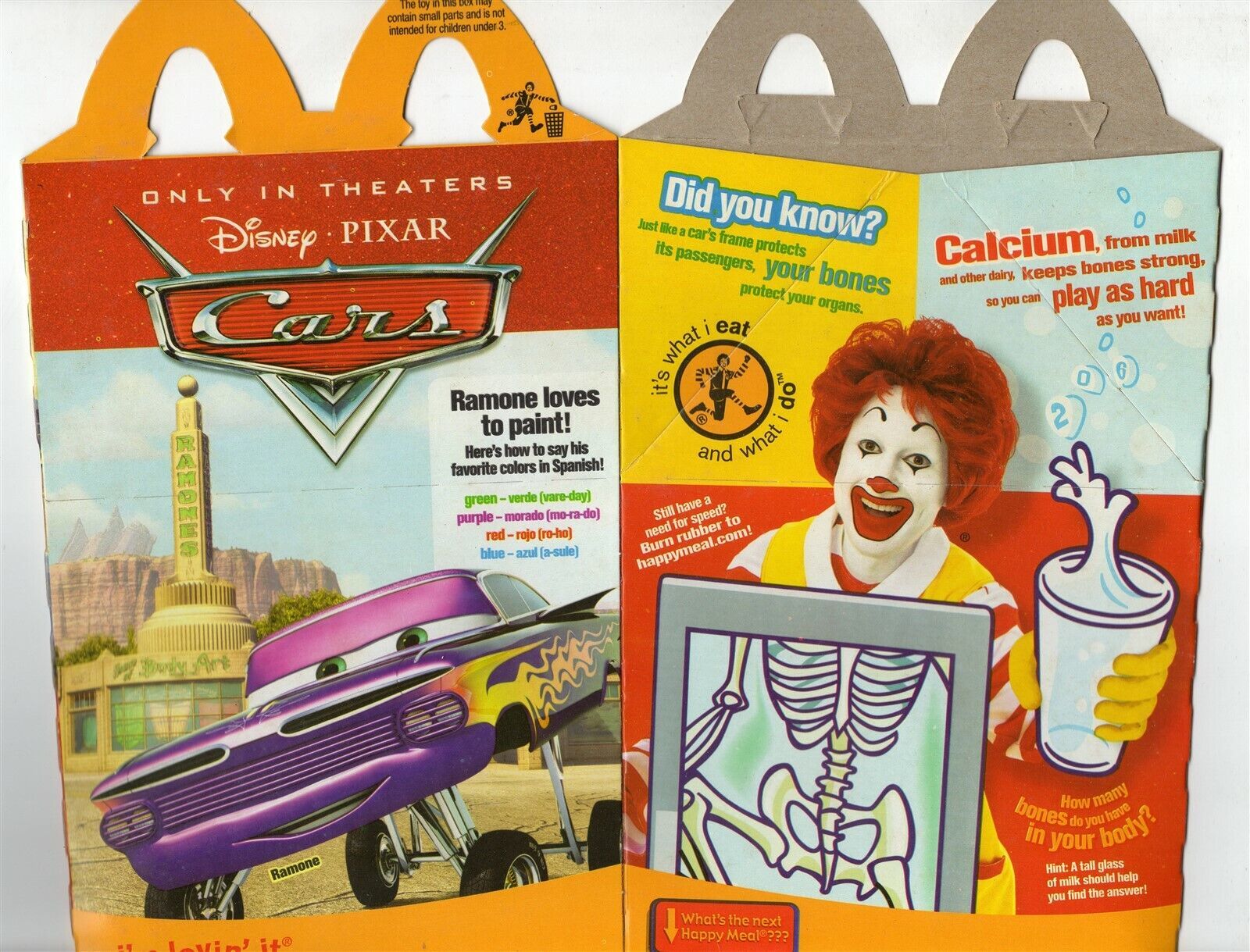 ORIGINAL Vintage 2006 McDonald's Disney Pixar Cars Ramone Happy Meal ...