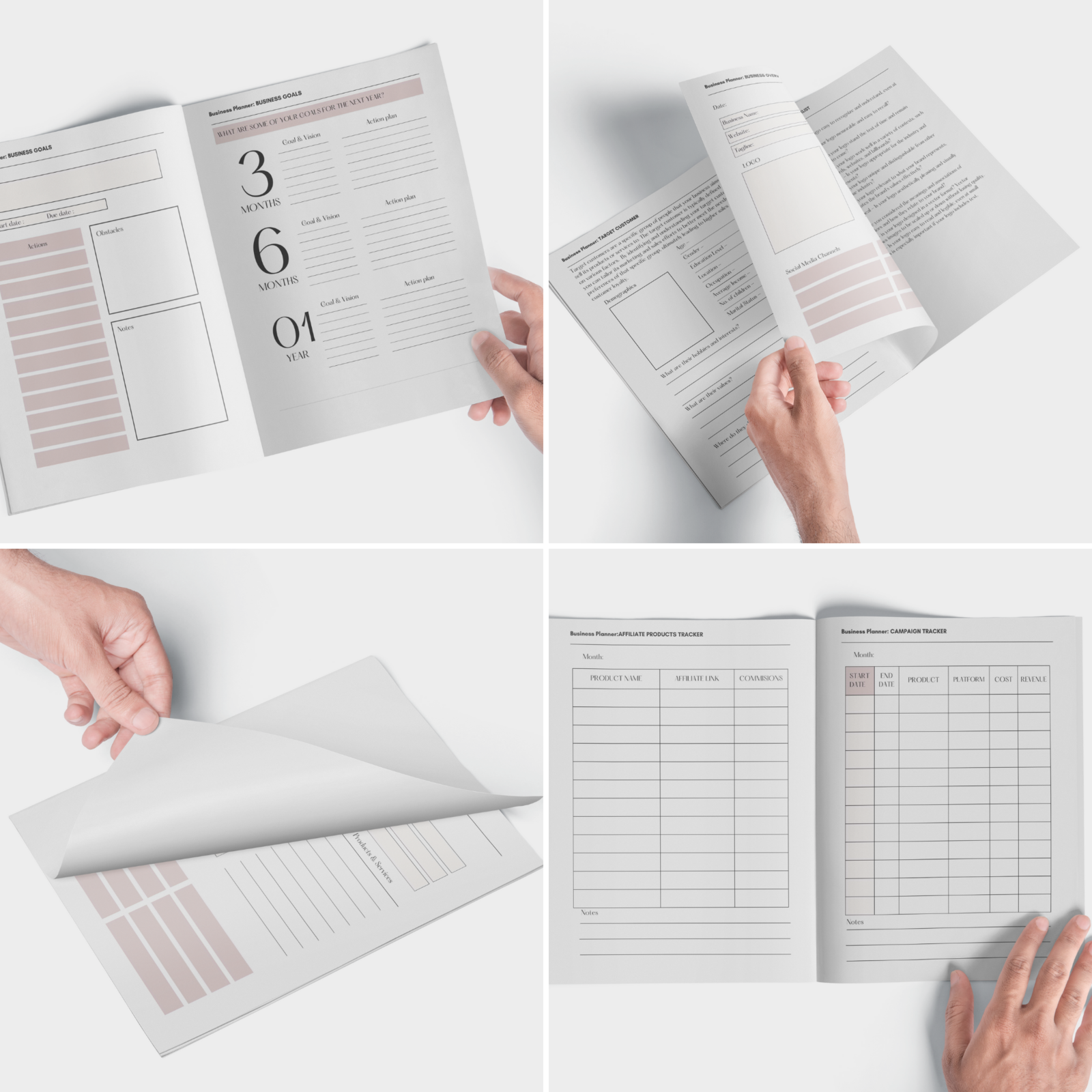 Editable Canva Business Planner and Branding Workbook - Canva Template ...