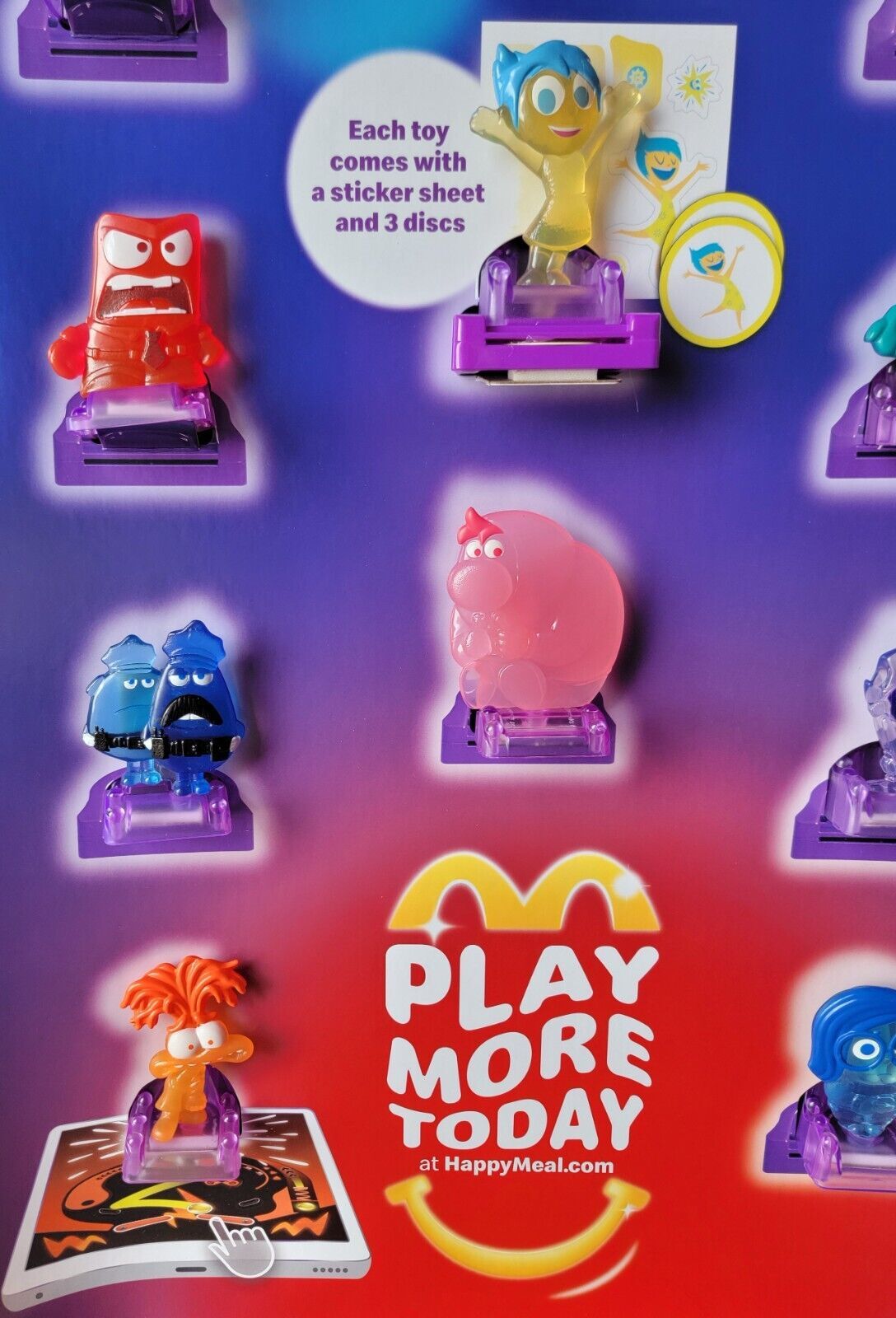 INSIDE OUT 2 Complete Set 10 Happy Meal Toys McDonalds June 2024 Pixar ...
