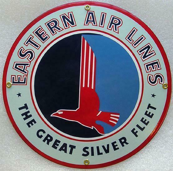 Eastern Air Lines The Great Silver Fleet 12" Metal Sign - Transportation