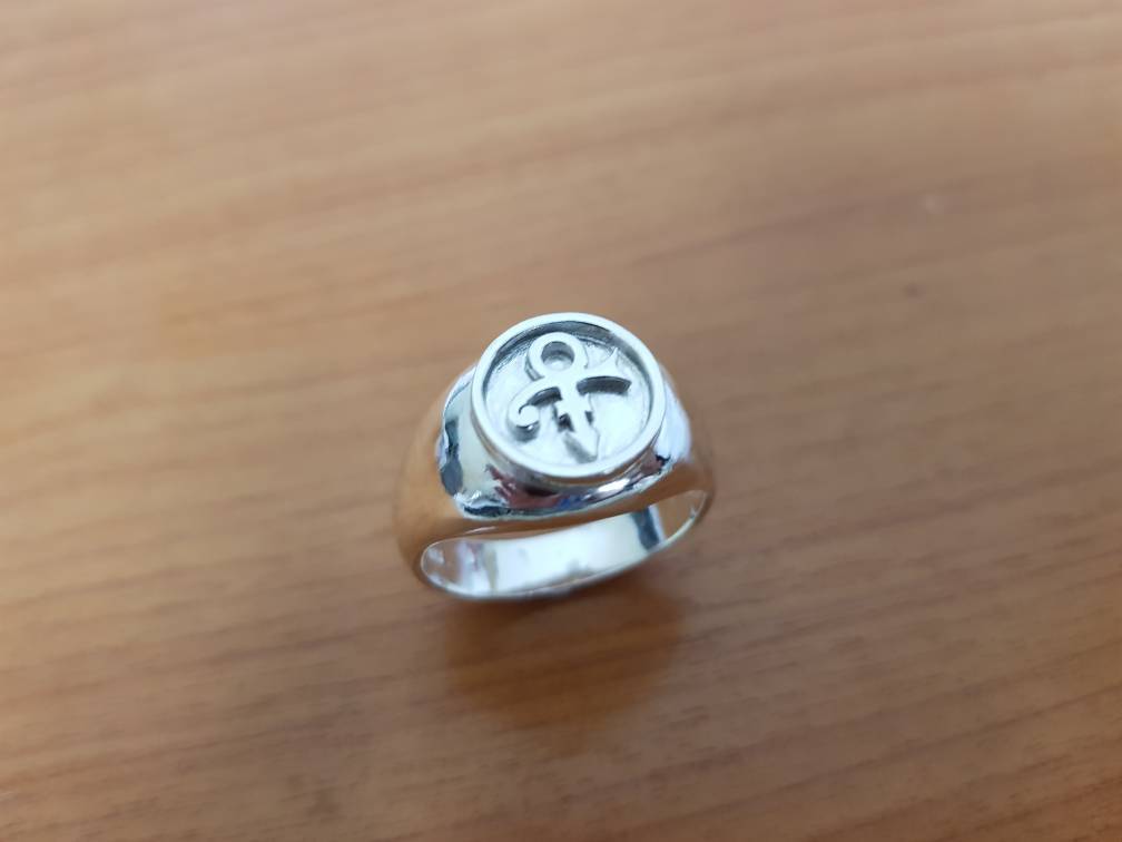 Ring - Chunky - Love Emblem - Remembrance Symbol - Sterling Silver - Rings