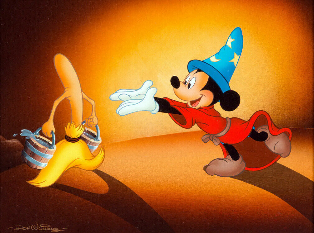 Fantasia Sorcerer Mickey Mouse CERAMIC TILE MURAL BACKSPLASH - Floor ...