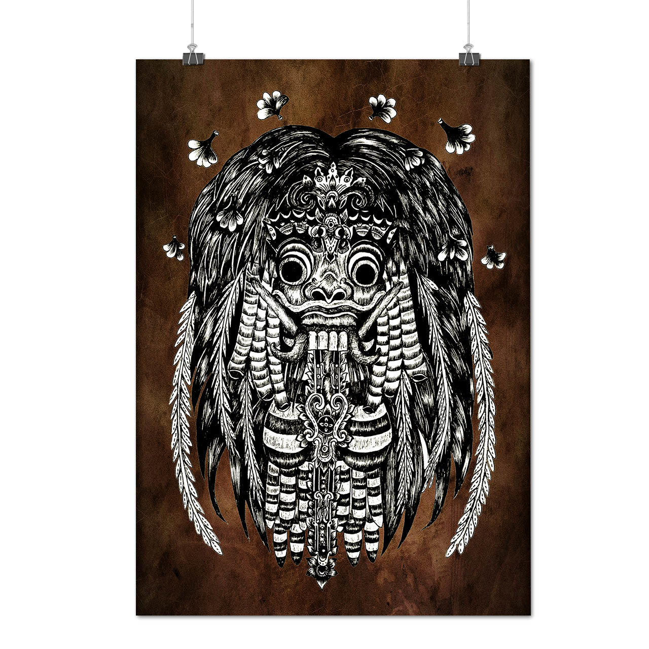 Scary Face Horror Evil Matte/Glossy Poster A0 A1 A2 A3 A4 | Wellcoda ...