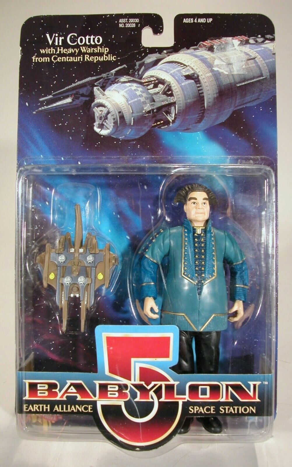Vir Cotto Babylon 5 Figure with Heavy Warship of Centauri Republic NIB ...