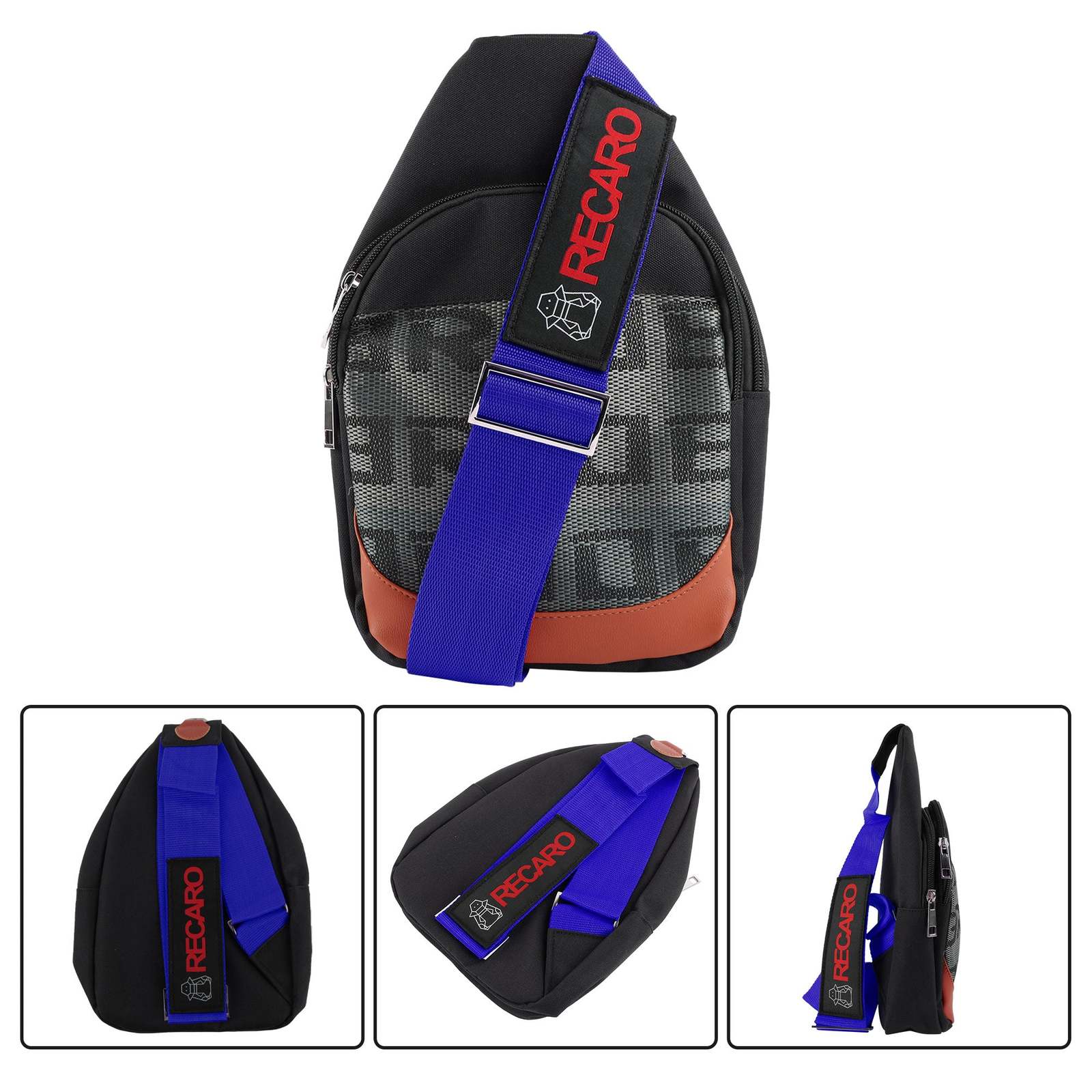 Brand New JDM Recaro Blue Backpack Molle Tactical Sling Chest Pack ...