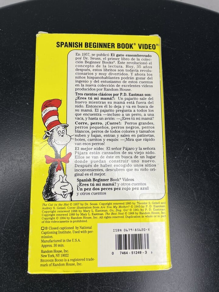 Eres Tu Mi Mama? [VHS Tape] Dr Seuss - Are and 50 similar items