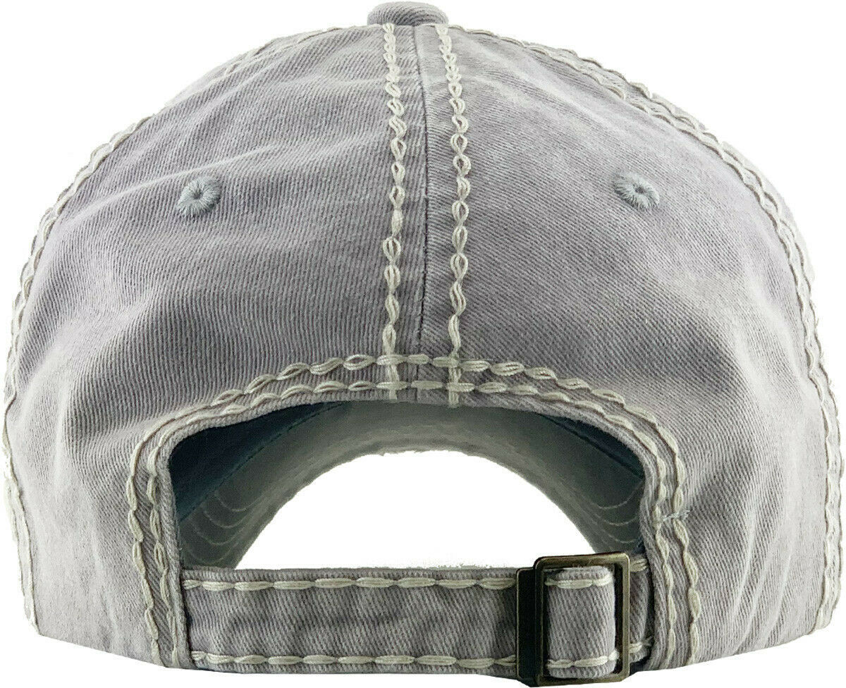 Native American Indian Chief Skull Vintage Distressed Gray Cap Hat by ...