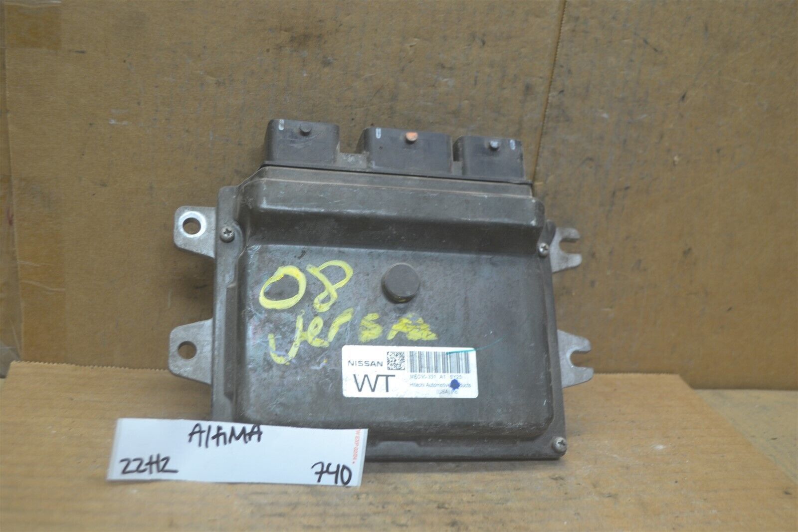 07 Nissan Versa Engine Control Unit ECU MEC90331A1 Module 740-22H2 ...