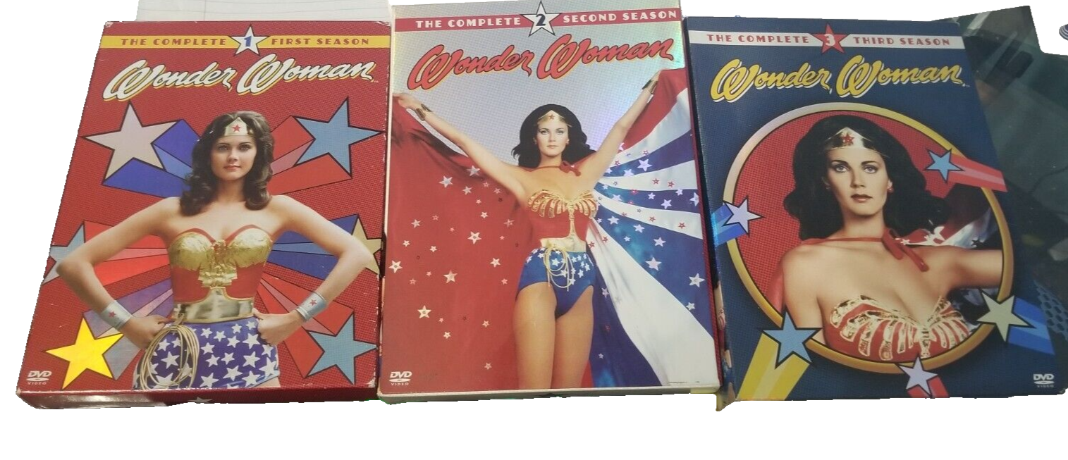 The Complete First Second and Third Season of Wonder Woman on DVD Well Cared For - DVDs & Blu ...