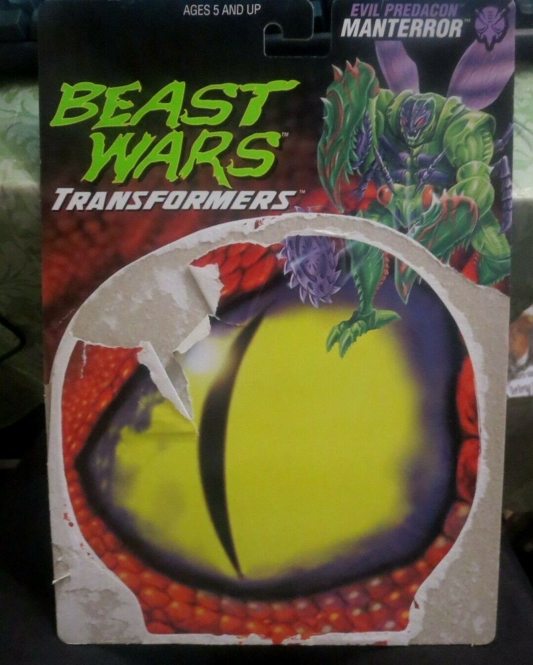 Transformers Beast Wars Manterror Full File Card Only Back 1996 Bio ...