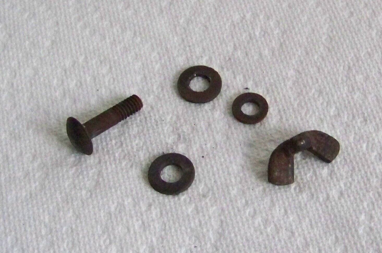 Antique GE 8" electric fan neck mounting wing nut bolt washers ...
