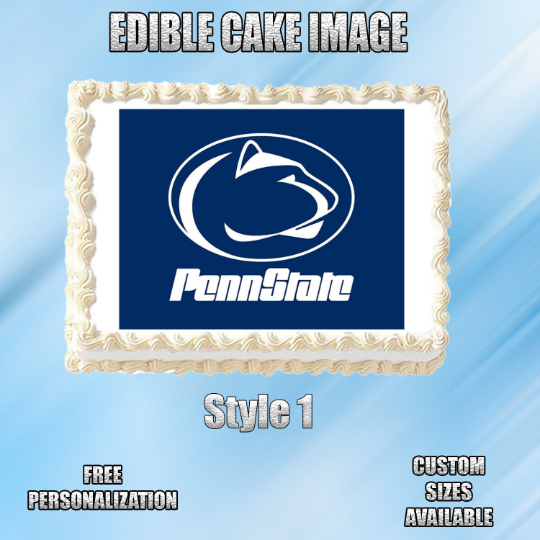 Penn State Edible Image Topper Cupcake Frosting 1/4 Sheet 8.5 x 11 ...
