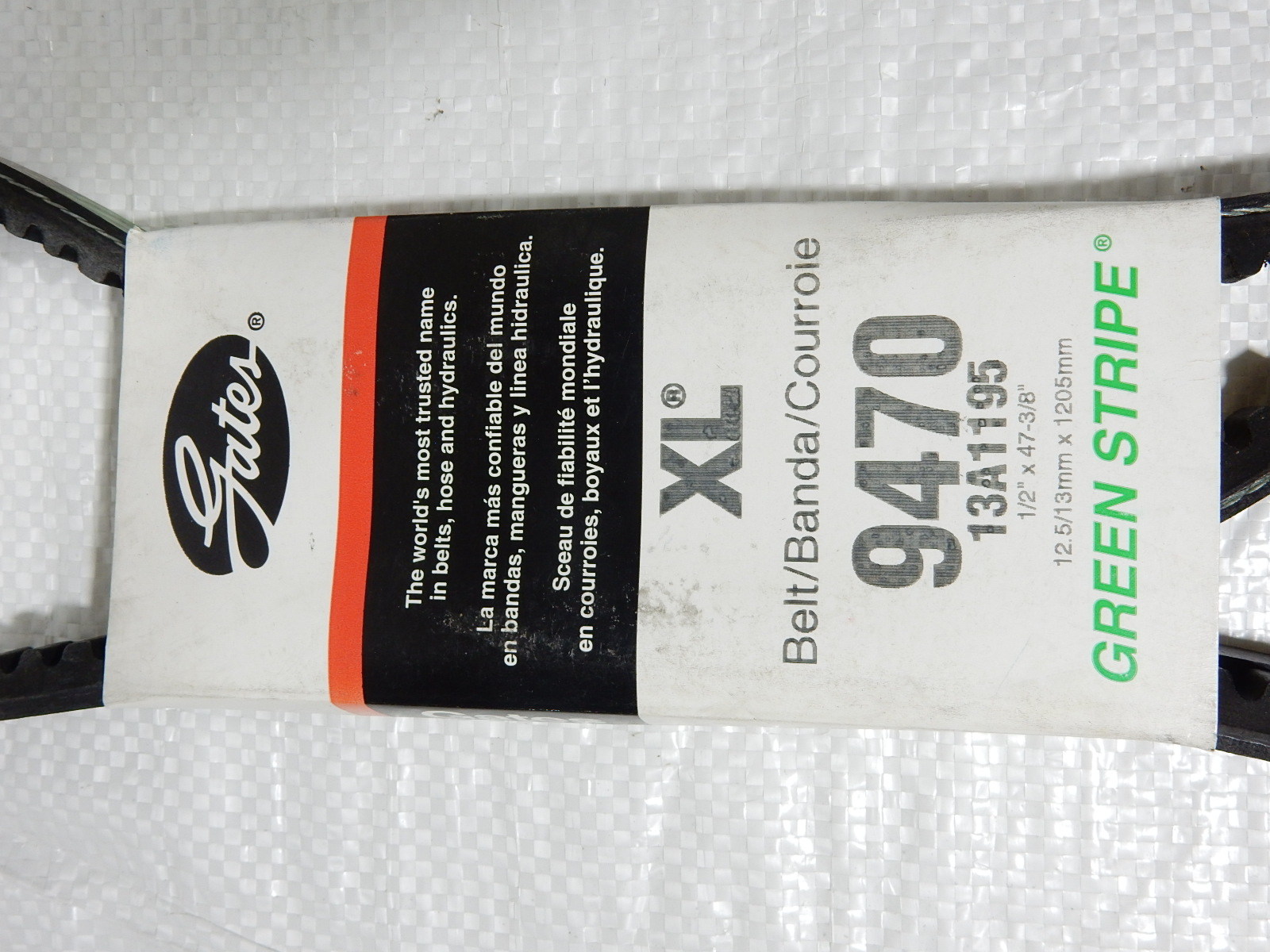 V-Belt 9470 Gates Automotive XL 13A1195 Green Stripe fits L4 L6 V8 ...