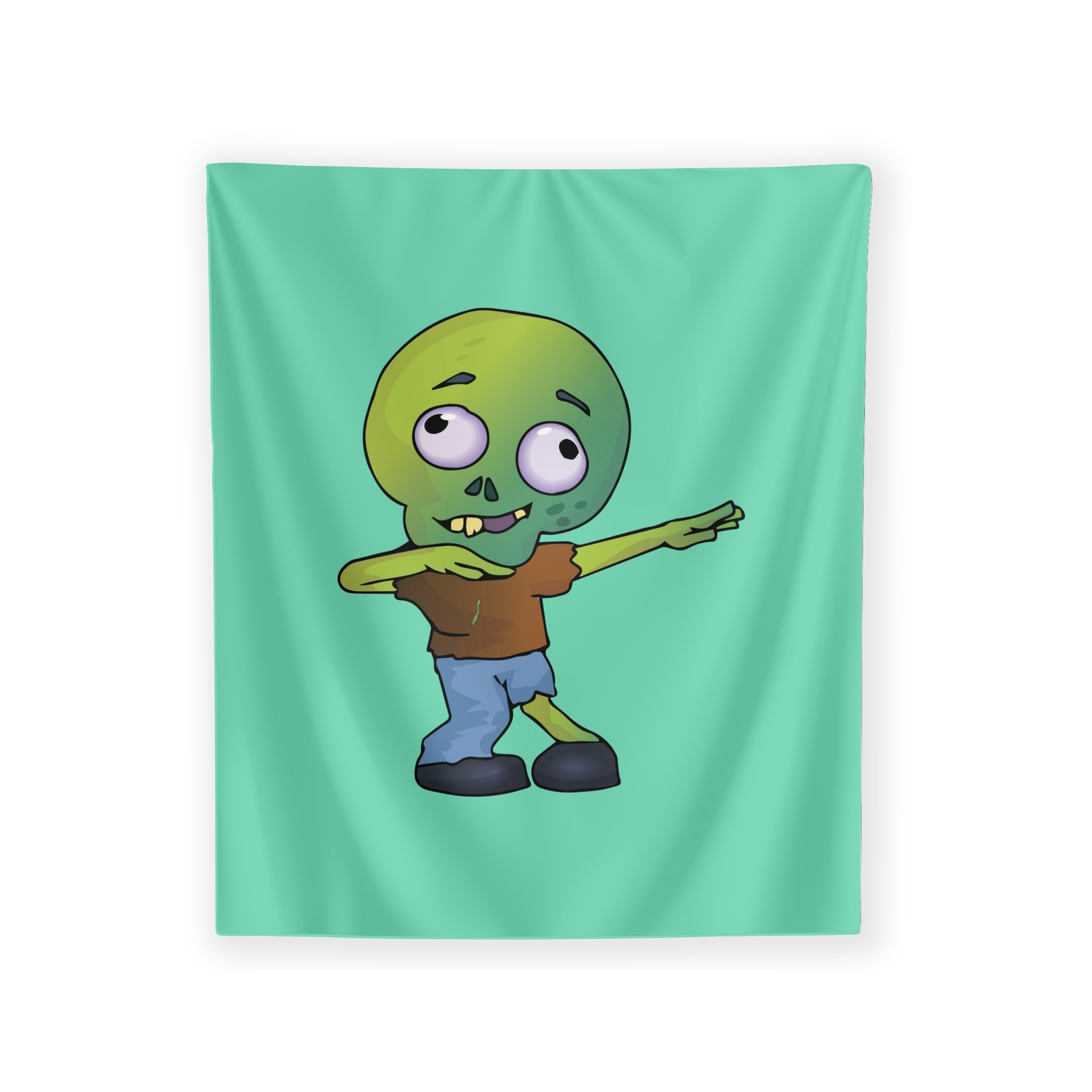 Zed the Zombie Wall Tapestry by Dancing Littles Jungle - Tapestries