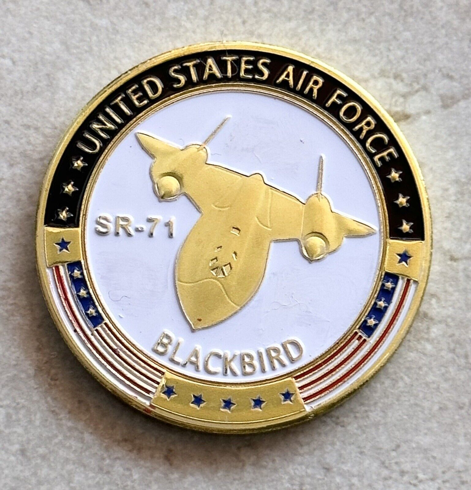 U S AIR FORCE SR-71 BLACKBIRD Challenge Coin With Special Velvet Case ...