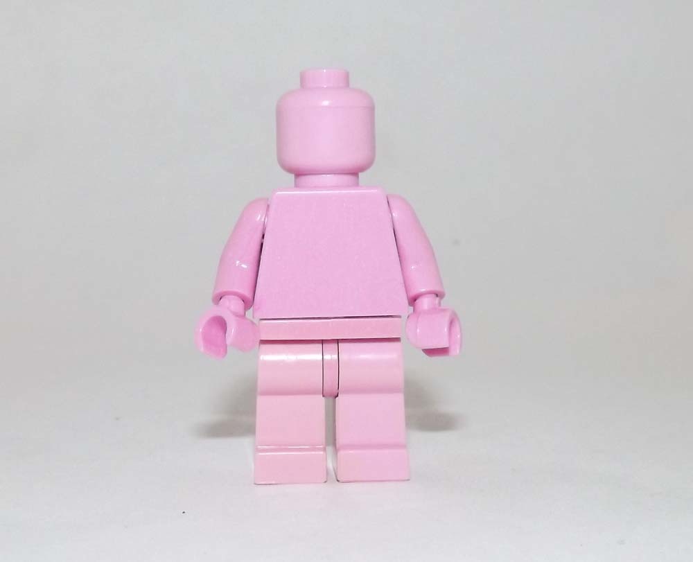 Minifigure Custom Toy PINK blank plain - LEGO (R) Minifigures