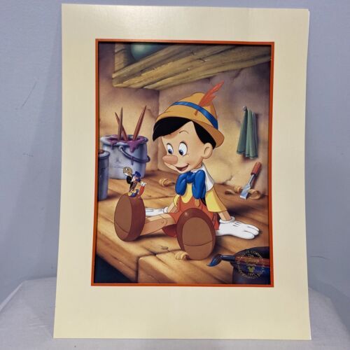 Walt Disney's Pinocchio Commemorative Lithograph, 1993 12" x 16 ...