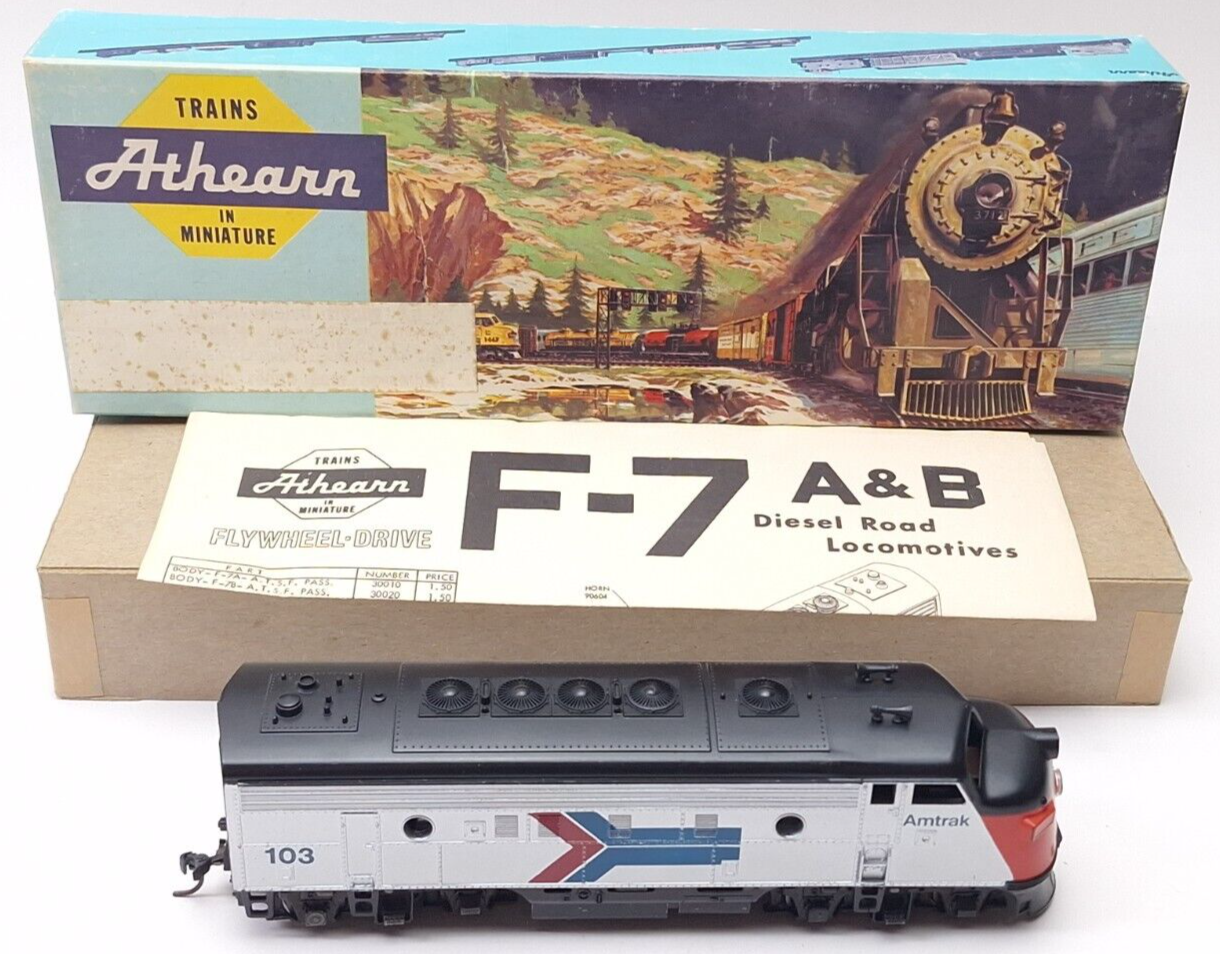 Athearn HO Scale Amtrak Phase III F7A Power EMD Locomotive - Locomotives