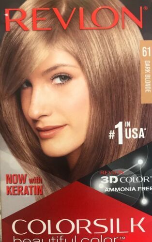 Revlon ColorSilk Beautiful Color 61 Dark Blonde Hair Color Dye ...