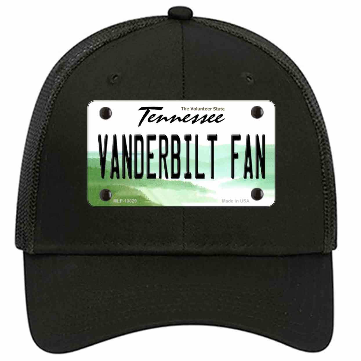 Vanderbilt Fan Novelty Black Mesh License Plate Hat - Hats
