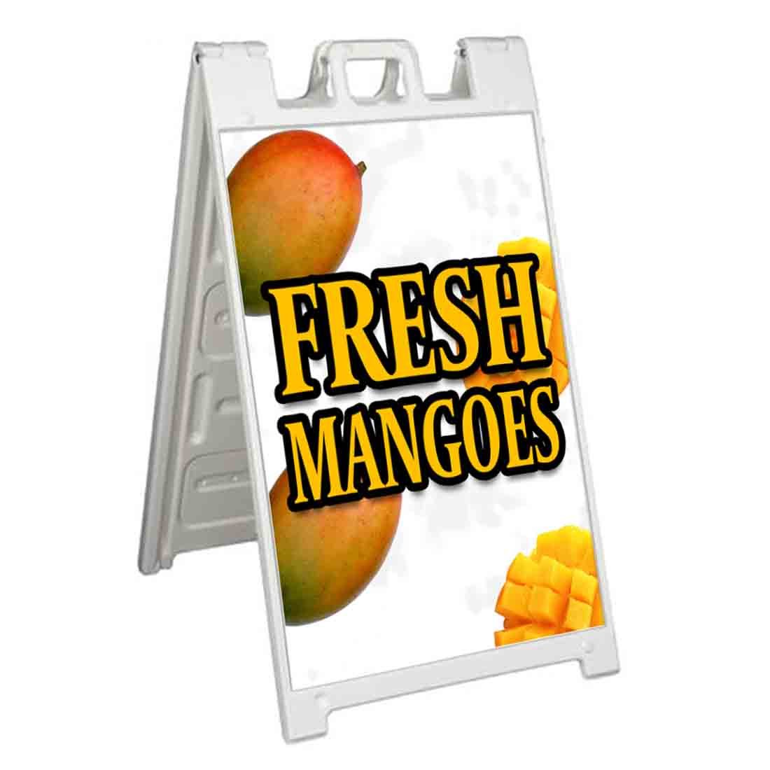 FRESH MANGOS Signicade 24x36 Aframe Sidewalk Sign Banner Decal FRUIT ...