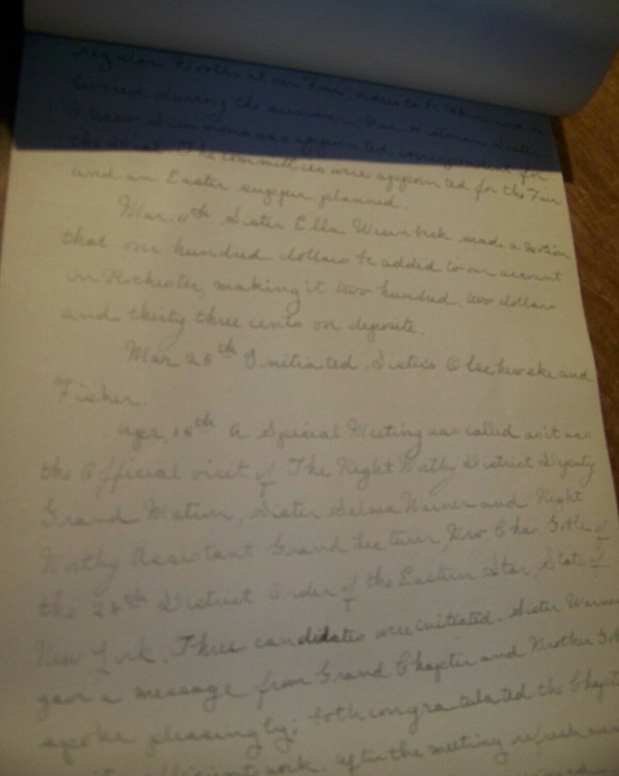 1915 WORTHY MATRONS ANNUAL REPORT SARATOGA COUNTY NY FRATERNAL DOCUMENT ...