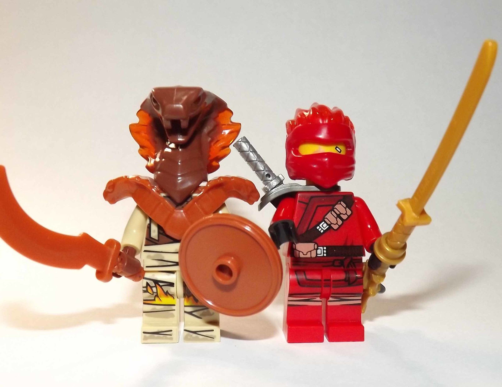 NWTOYS Kai and Pyro Slayer Snake Ninjago set of 2 s Custom Minifigure ...