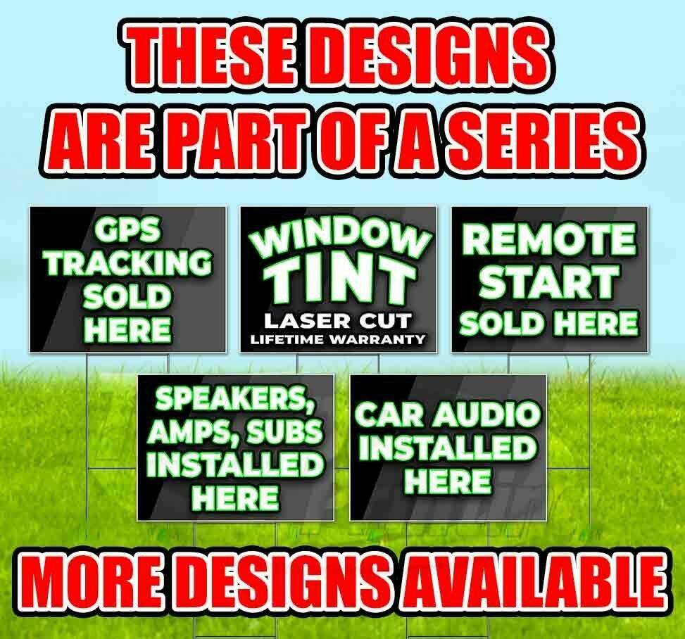 KEYLESS ENTRY SOLD HERE 18x24 Yard Sign Corrugated Plastic Bandit Lawn ...