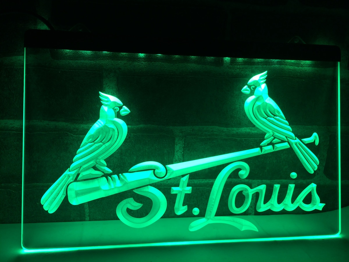 St. Louis Cardinals Logo Led Neon Sign Hang Wall Home Decor, Room, Fans ...
